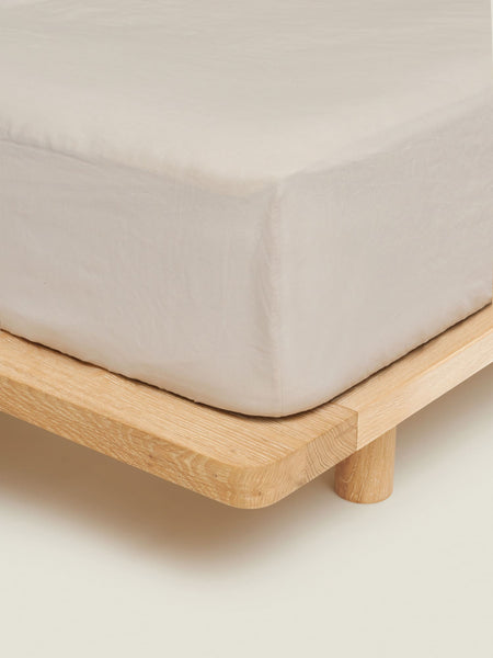Cream French Linen Fitted Sheet – Carlotta+Gee