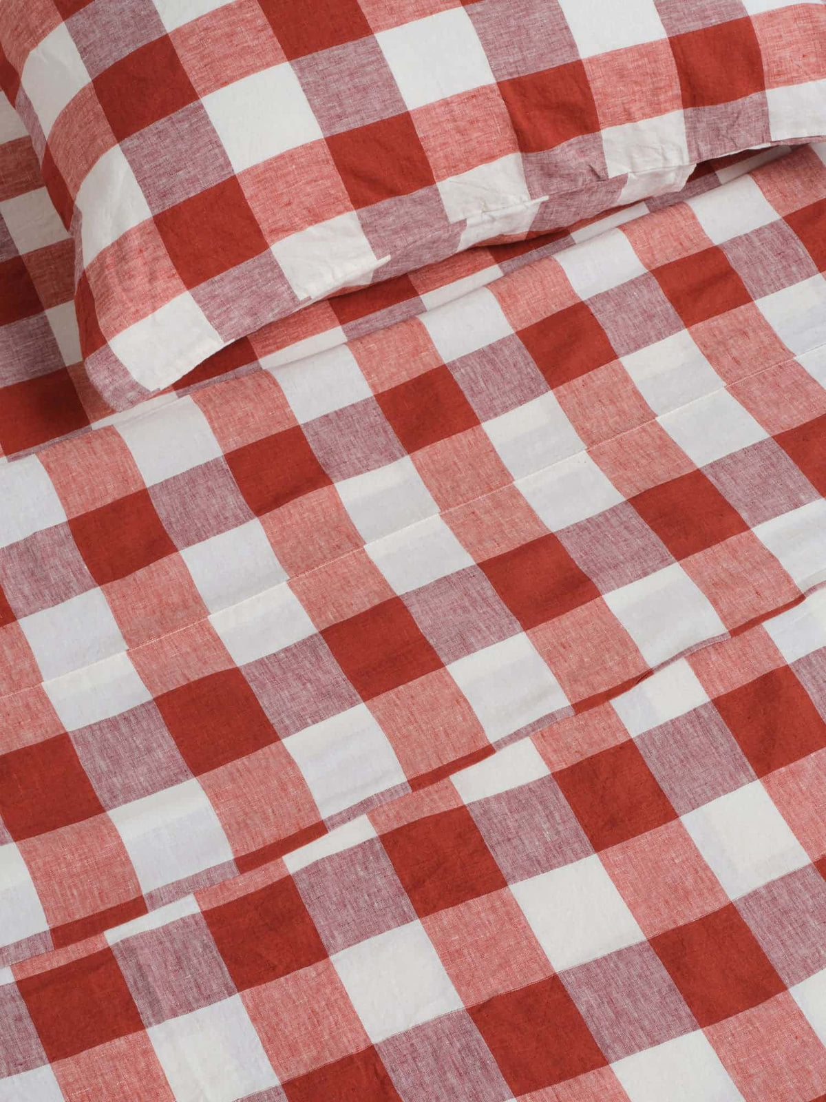 Fitted Sheet in Paprika | 100% French Linen – Carlotta+Gee