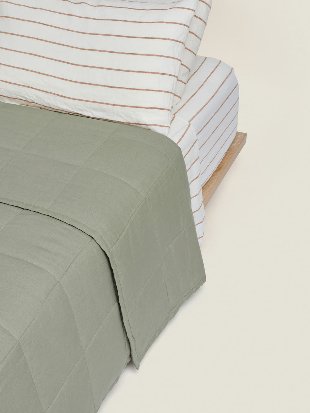 Quilt Cover in Sage | French Linen Sage Quilt Cover – Carlotta+Gee
