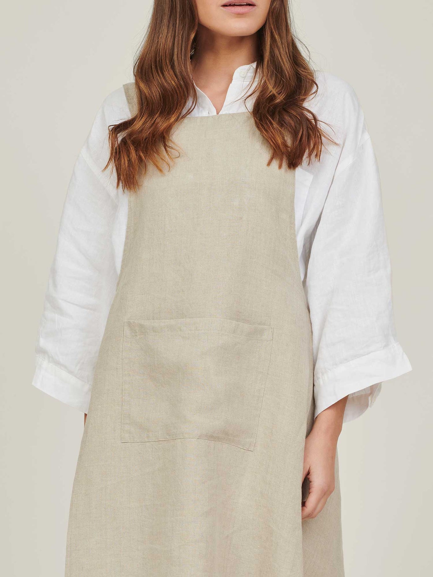 Natural Linen Apron | 100% Pure French Linen – Carlotta+Gee
