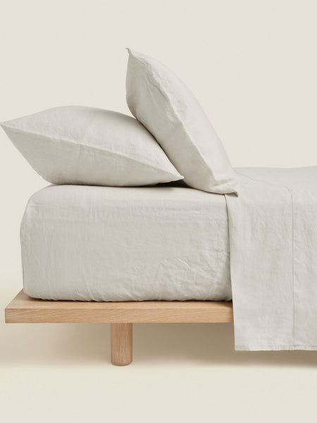 100% Linen Sheet Set in Cream – Carlotta+Gee