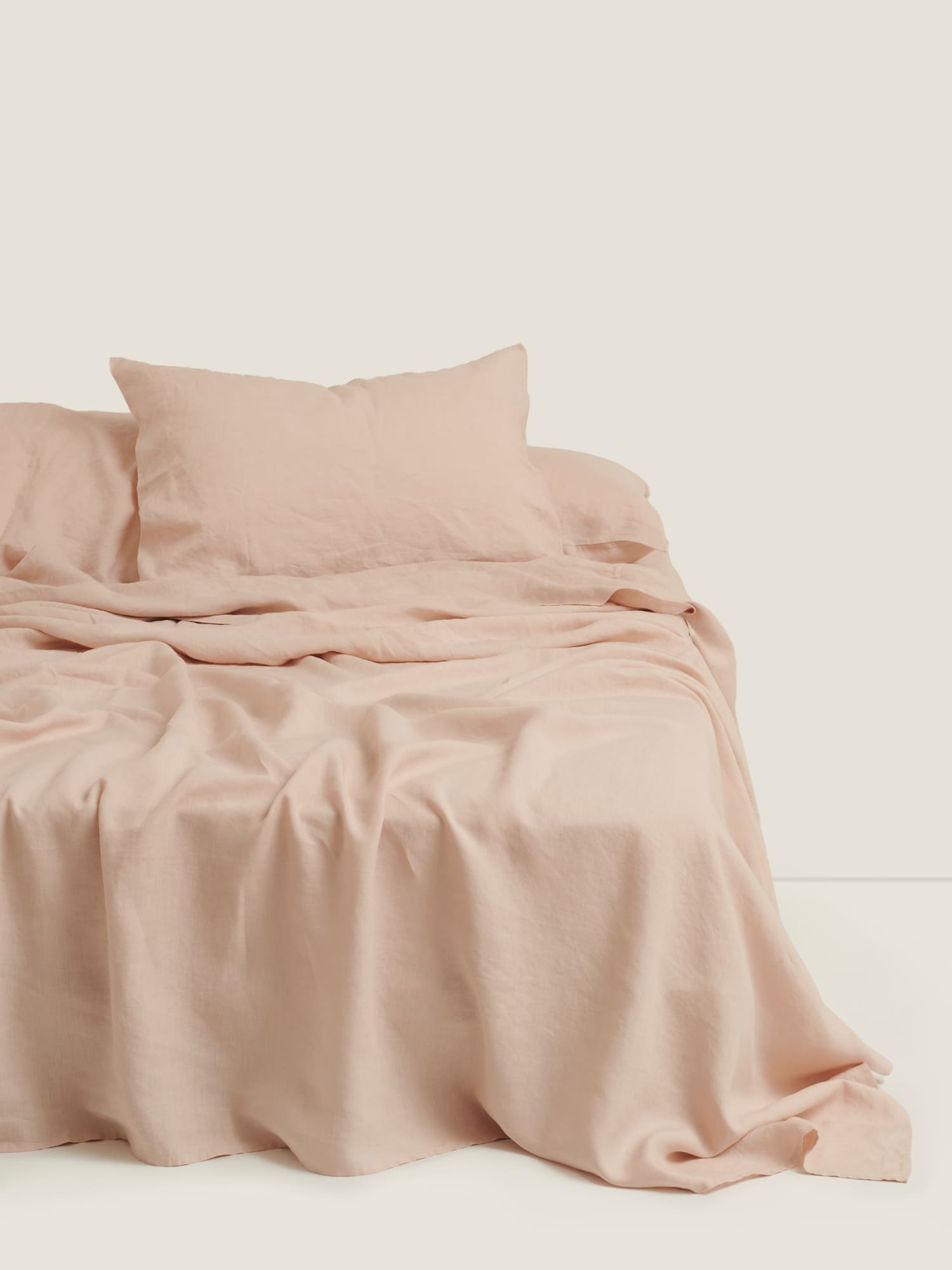 Blush Linen Sheet Set | 100% Pure French Linen – Carlotta+Gee