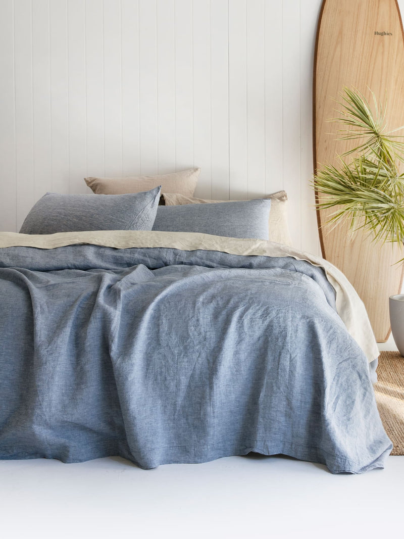Ocean French Linen Fitted Sheet – Carlotta+Gee